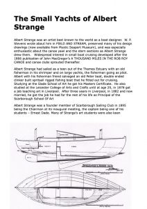 Thad Danielson – The Small Yachts of Albert Strange – Albert Strange